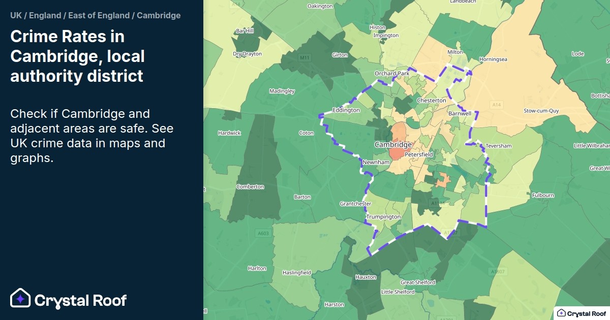 Crime Rates in Cambridge - Crystal Roof