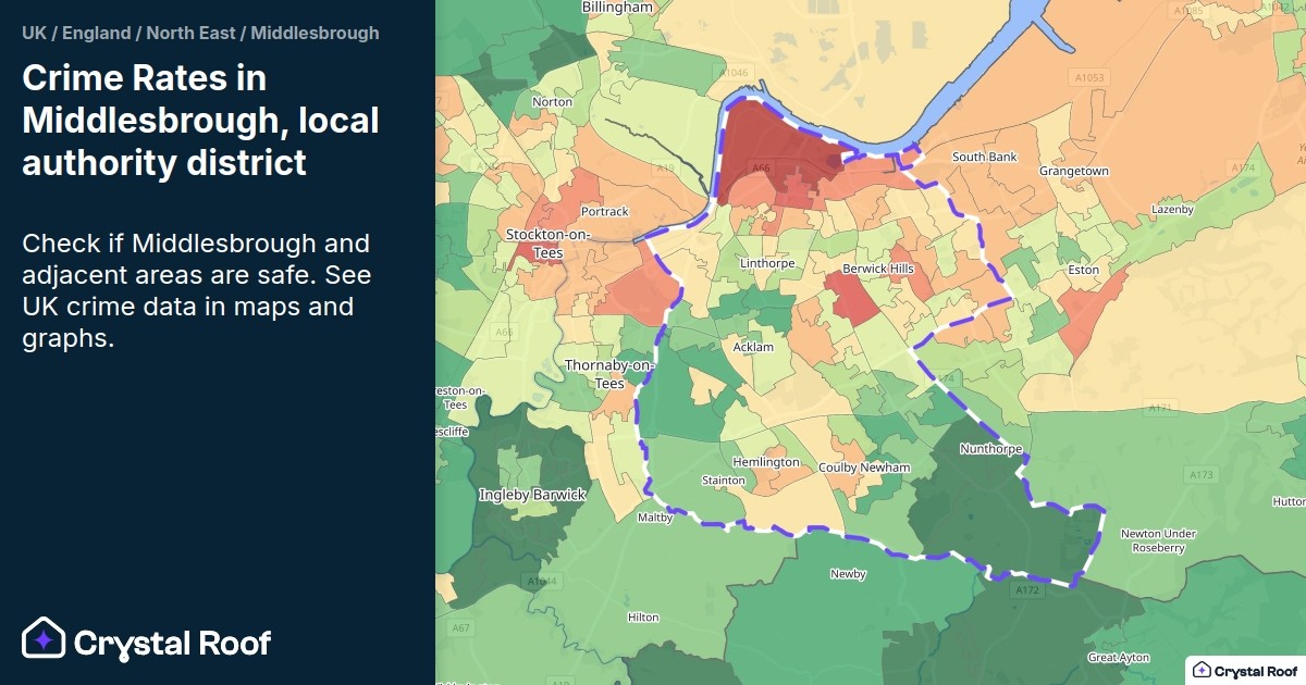 Crime Rates in Middlesbrough - Crystal Roof