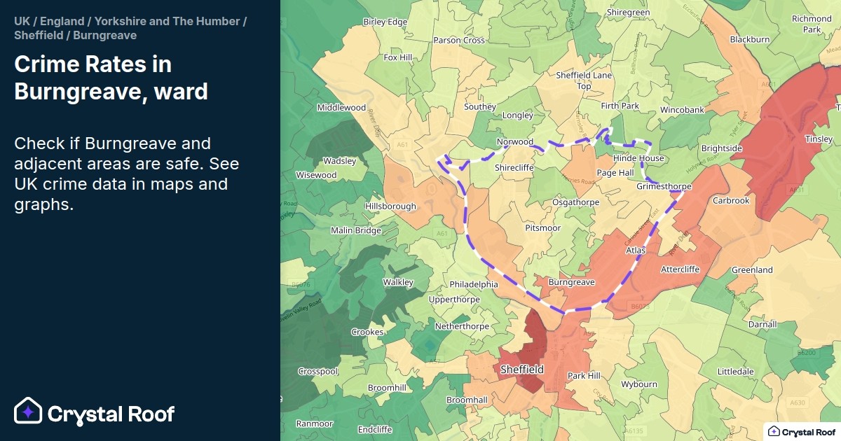 Crime Rates in Burngreave - Crystal Roof
