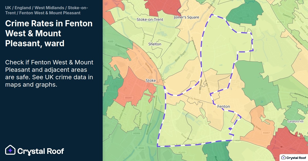 Crime Rates in Fenton West & Mount Pleasant - Crystal Roof