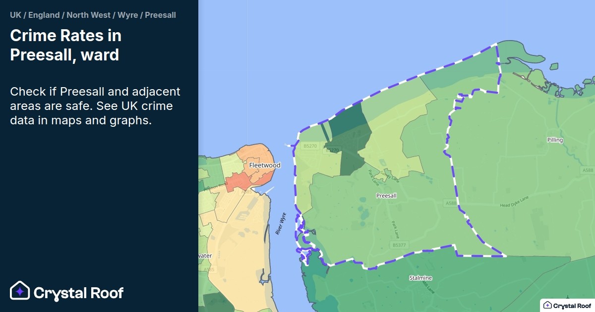 Crime Rates in Preesall - Crystal Roof