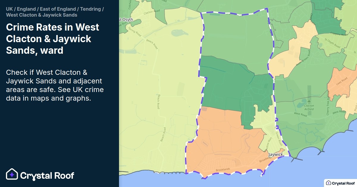 Crime Rates in West Clacton & Jaywick Sands - Crystal Roof